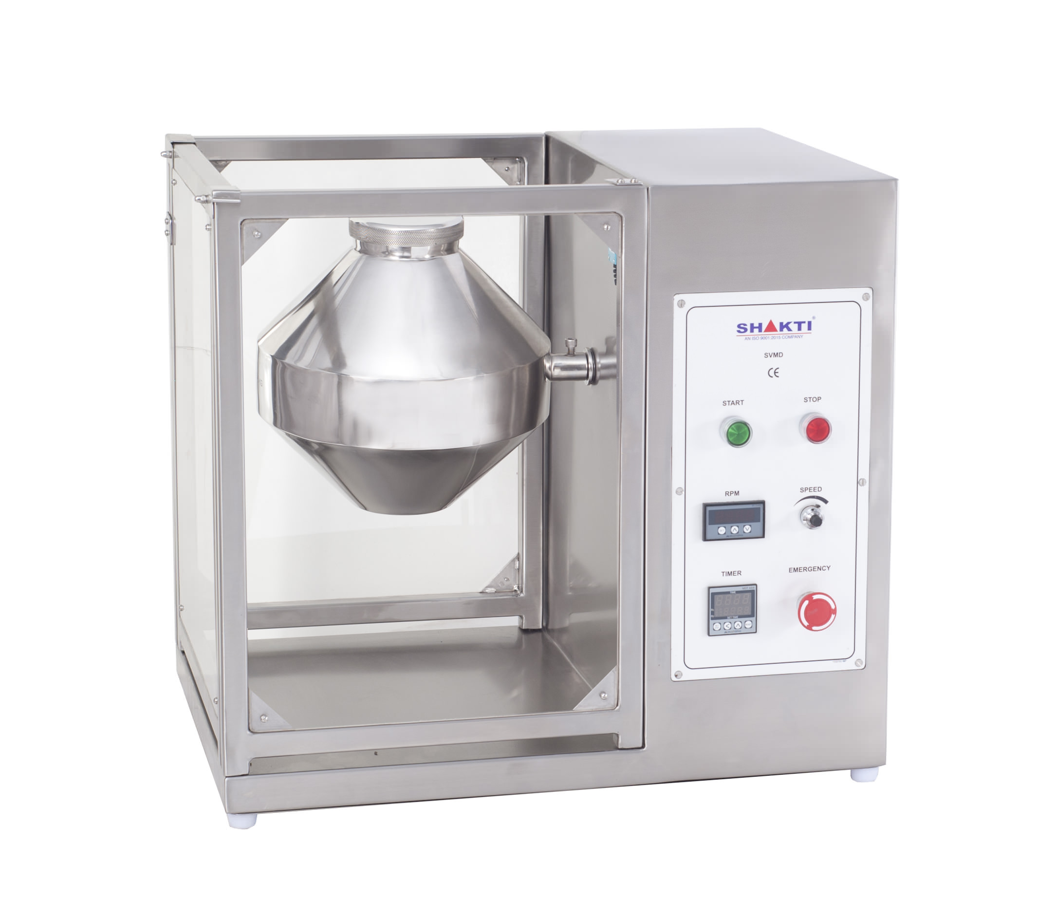 Lab Double Cone Blender | R & D And Pilot Scale Equipments
